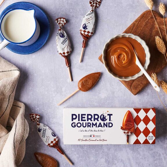 Etui 10 sucettes Caramel au lait frais – La picorette