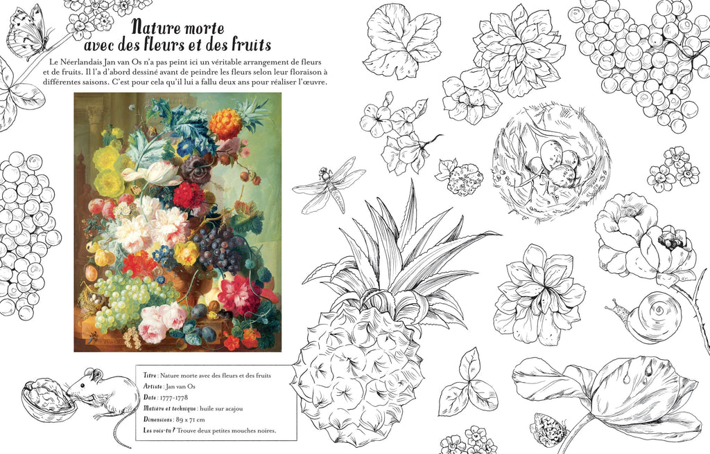 Tableaux célèbres à colorier – La picorette