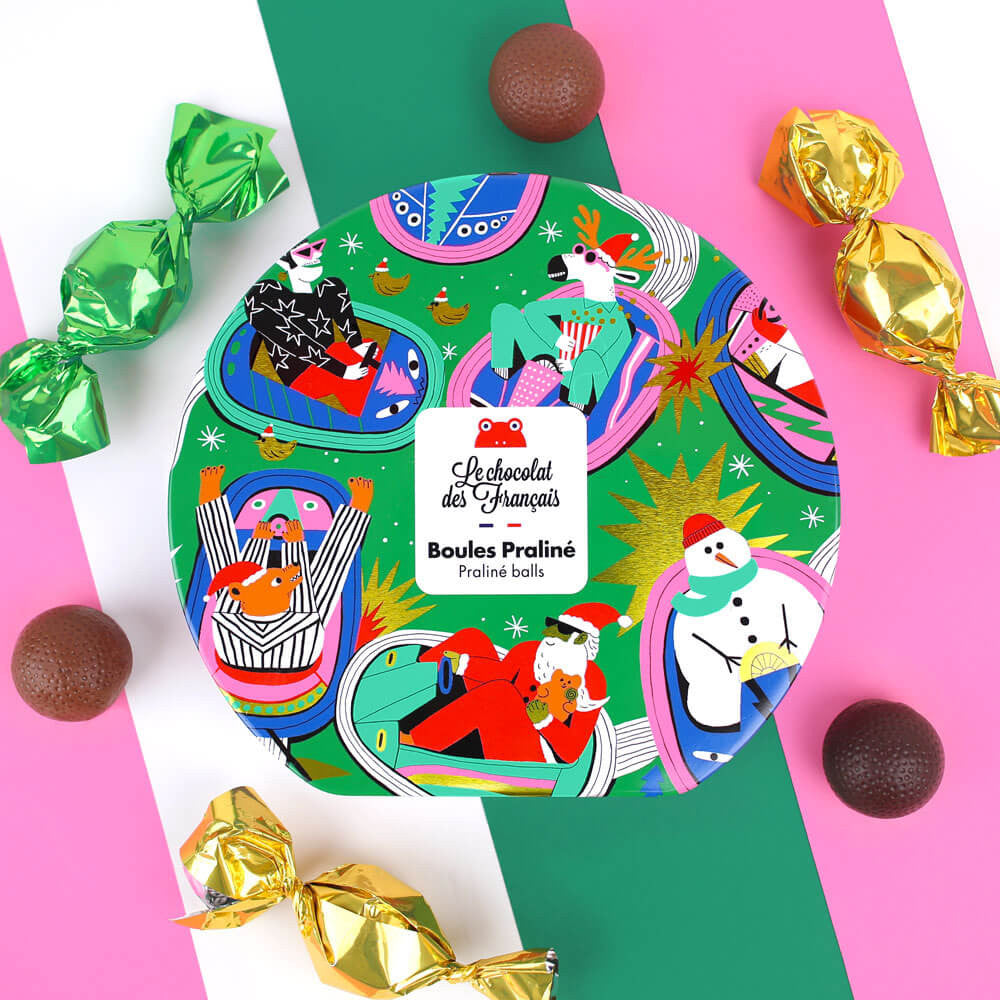 9 boules praliné de Noël - Le chocolat des français – La picorette