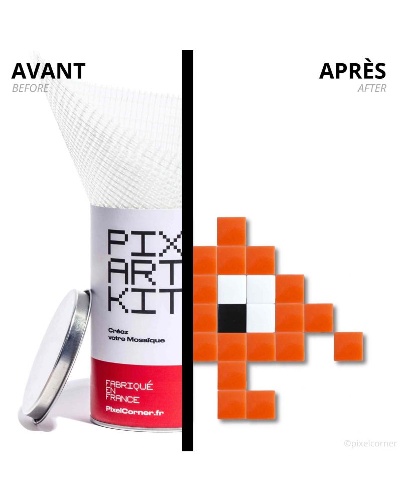 Little Alien rouge - Pixel Art Kit – La picorette